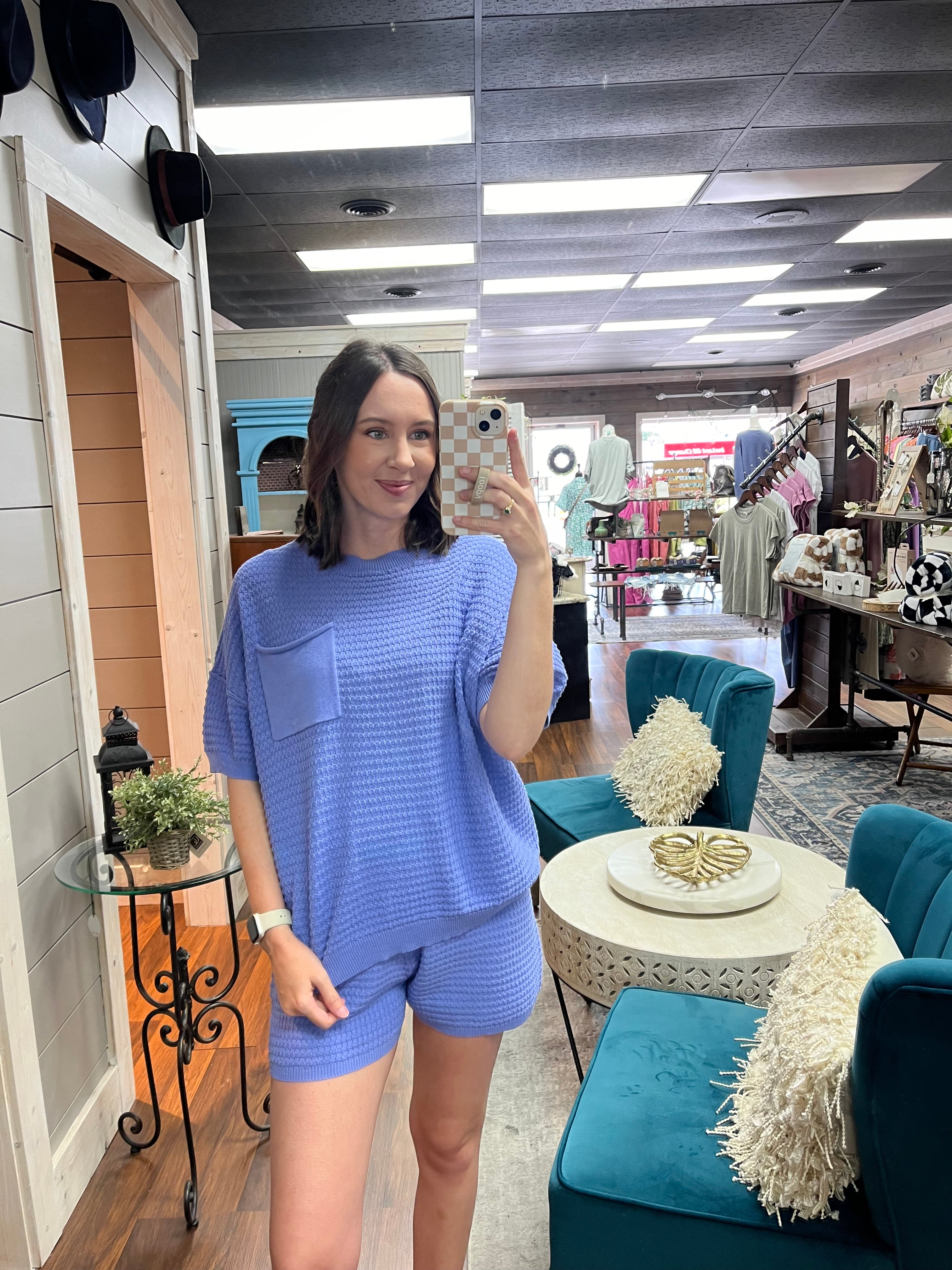Periwinkle Ribbed Top – Tiger Lily Boutique TN